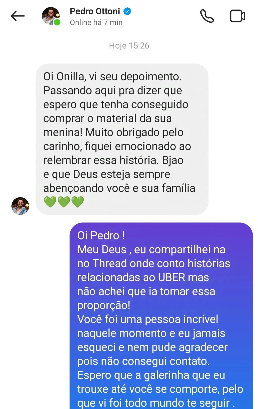 Pedro Ottoni se manifesta após motorista de app contar que recebeu R$ 1 ...