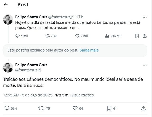 Secretário de Paes e ex-presidente da OAB afirma que atuação de ...