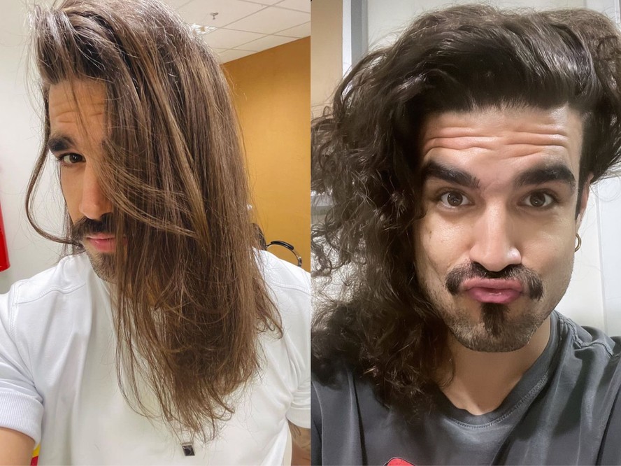 Caio Castro impressiona ao aparecer com os cabelos soltos; veja fotos