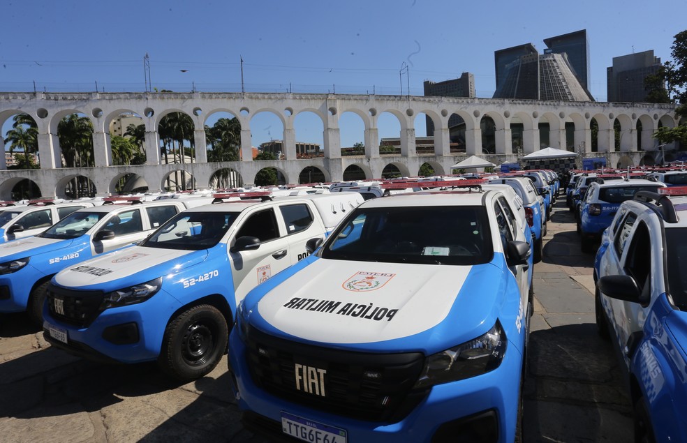 Veja como são as novas viaturas da PM do Rio, com pintura inspirada em padrão internacional