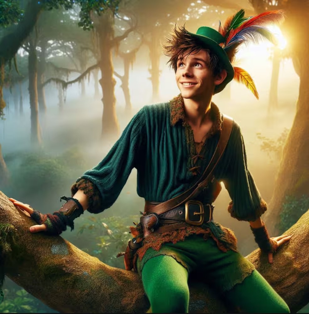 Inteligência artificial mostra como seria a aparência de Peter Pan na ...