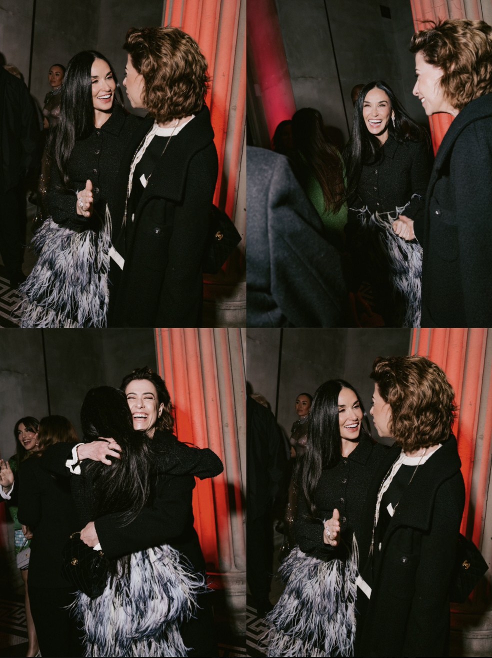 Fernanda Torres posa com Demi Moore em evento pré-Bafta, em Londres ...