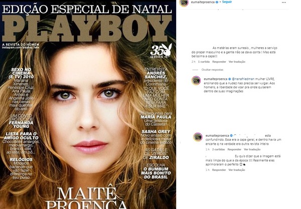 Maitê Proença posta foto restaurada de sua 'Playboy' e responde a ...