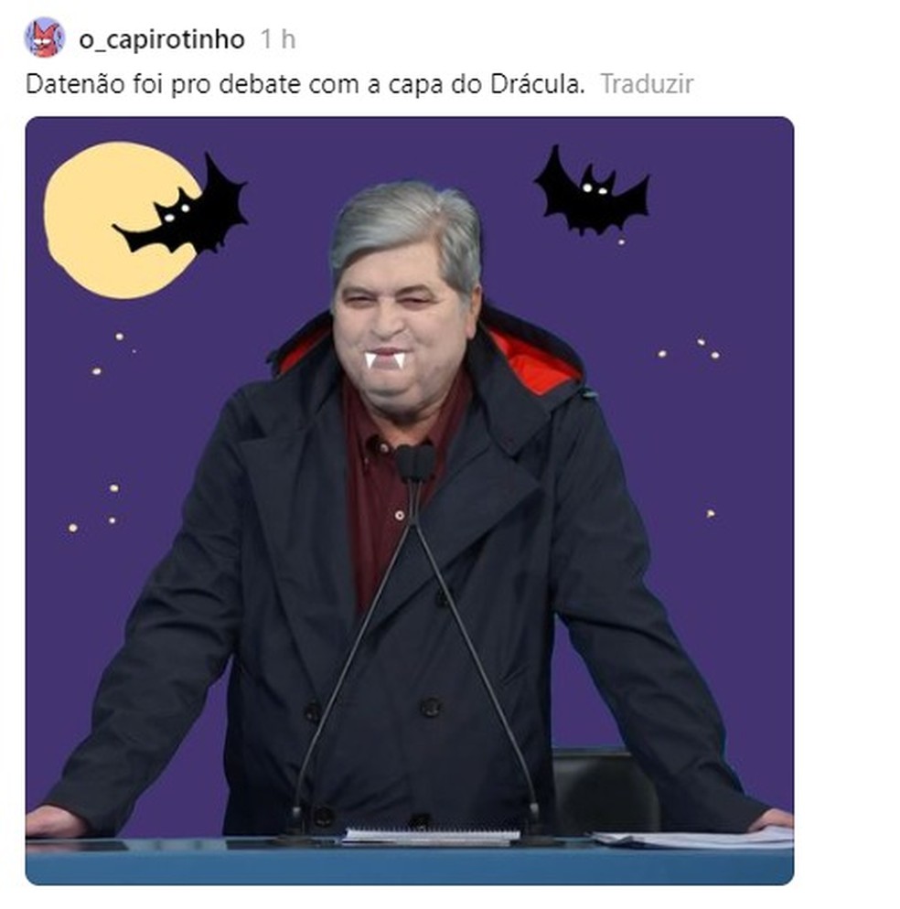 Debate Globo em SP: gesso de Pablo Marçal e 'capa' de Datena viram meme ...