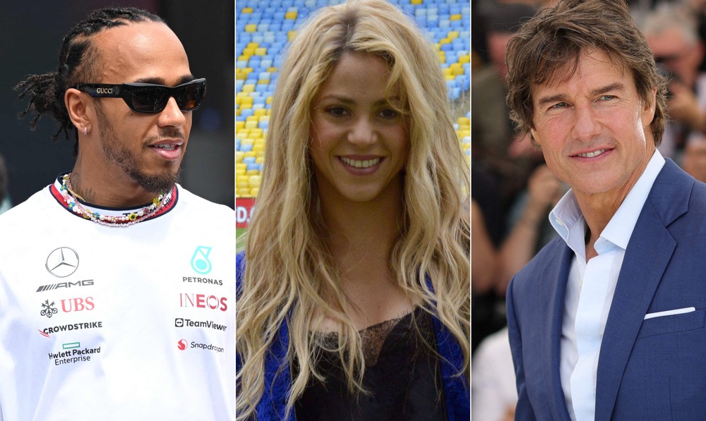 Shakira: quem tem mais chances com a cantora, Lewis Hamilton ou Tom Cruise?