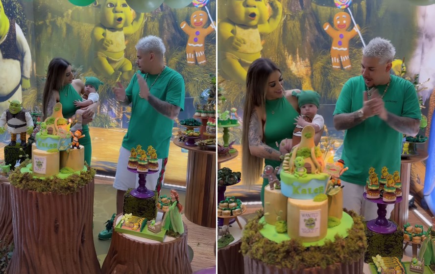 Grávida, Bia Miranda comemora 4 meses do 1º filho ao lado do ex-namorado