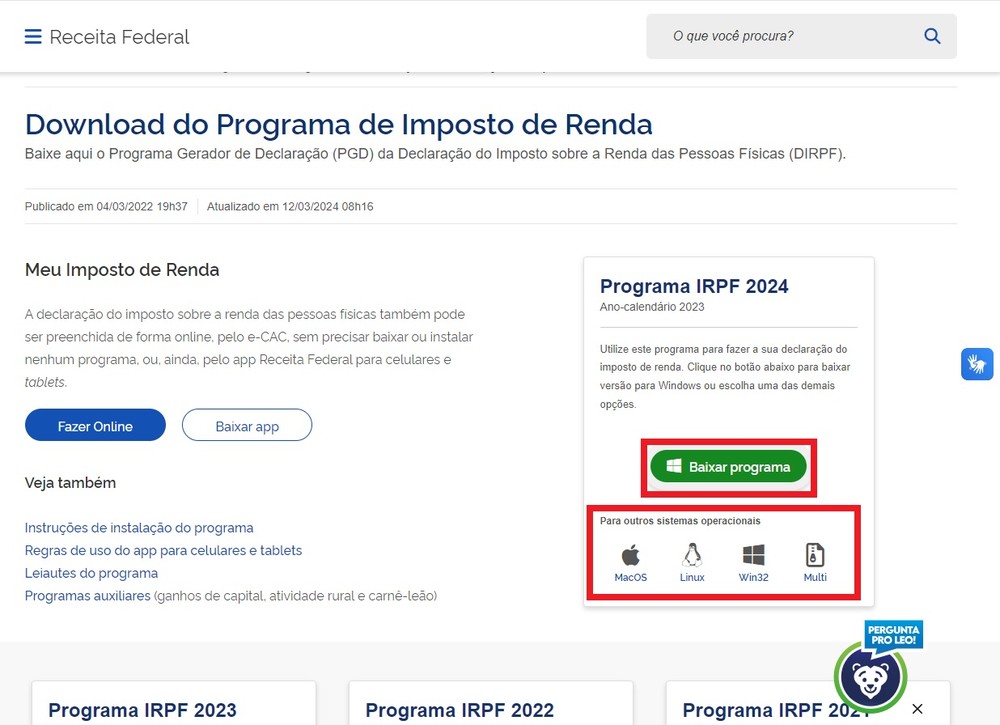 Como declarar o Imposto de Renda 2024? Veja como preencher a declaração