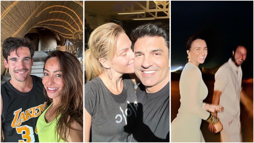 Viagens, eventos, praia... Saiba como famosos que acabaram de assumir ...