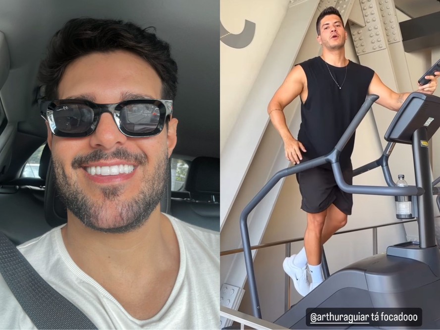 Rodrigo Mussi posta com Arthur Aguiar na academia e revela quantos quilos ele perdeu: 'O cara tá ...