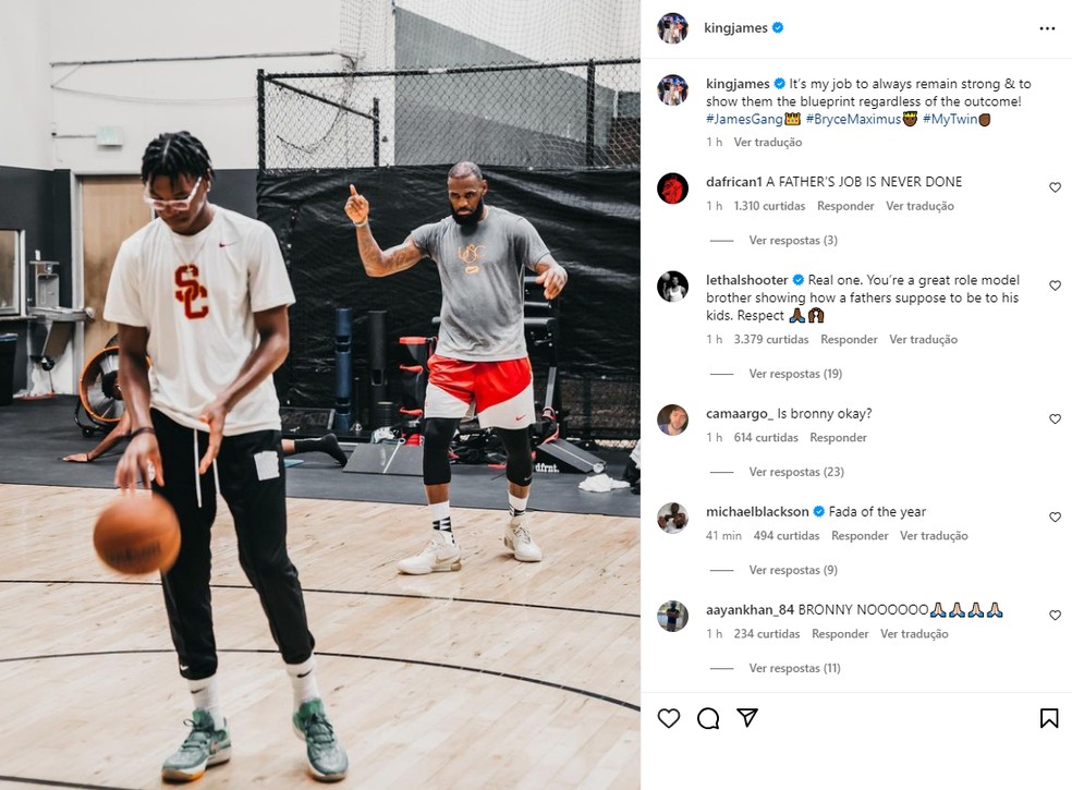 Lebron James Da A Luz Enfermo Após Alta De Bronny, LeBron James Volta