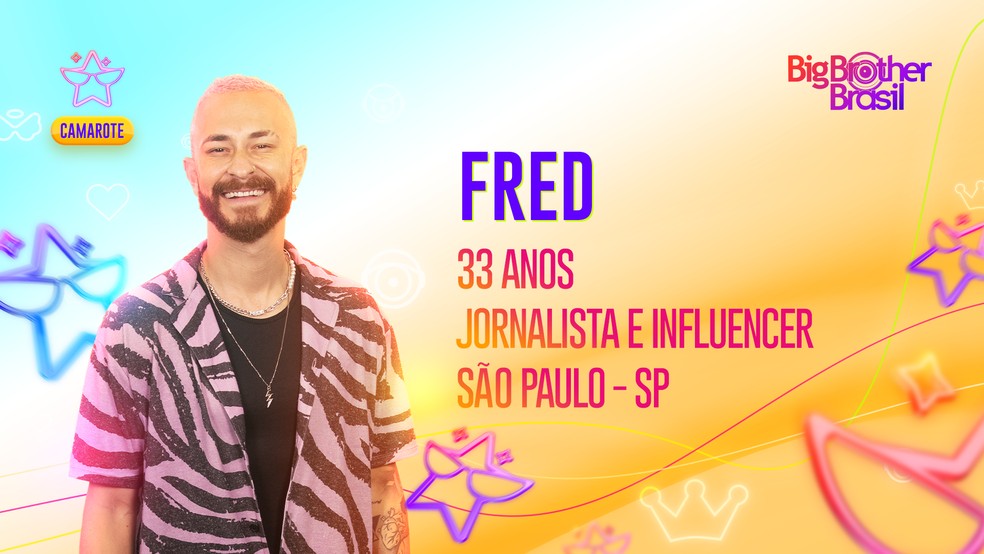 Participante do 'BBB 23', Fred tem Tiago Leifert como inspiração: 'Meu ...