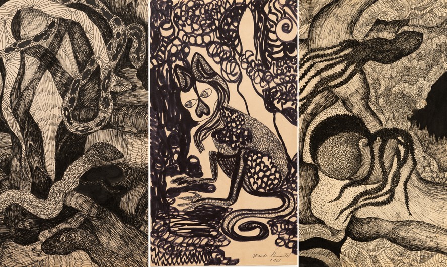 Uma das primeiras séries de Wanda Pimentel, 'Animais' é mostrada em ...