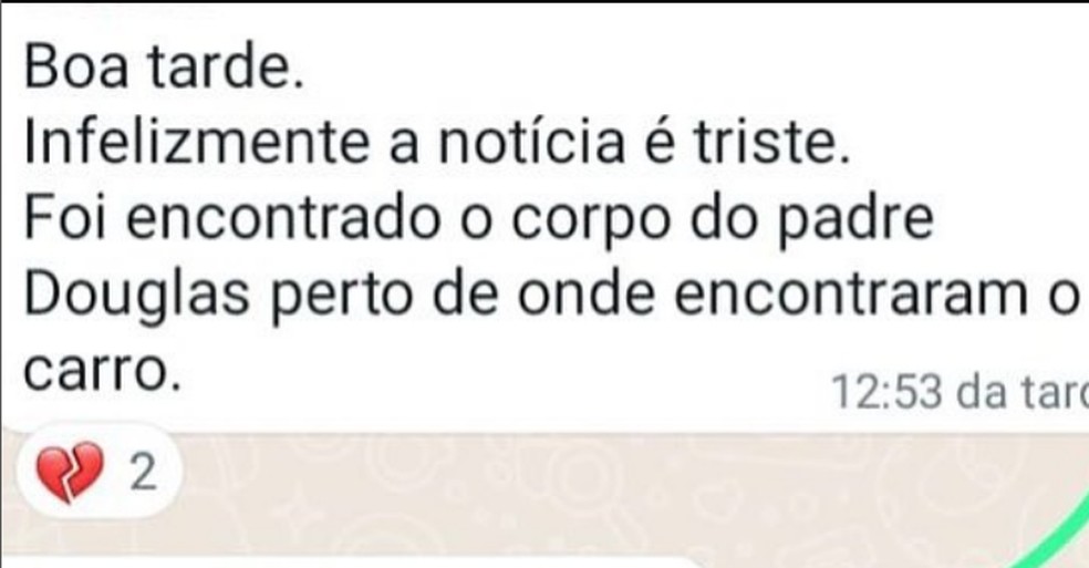 Padre que estava desaparecido é achado morto em MG e polícia suspeita de extorsão: 'Estava ...