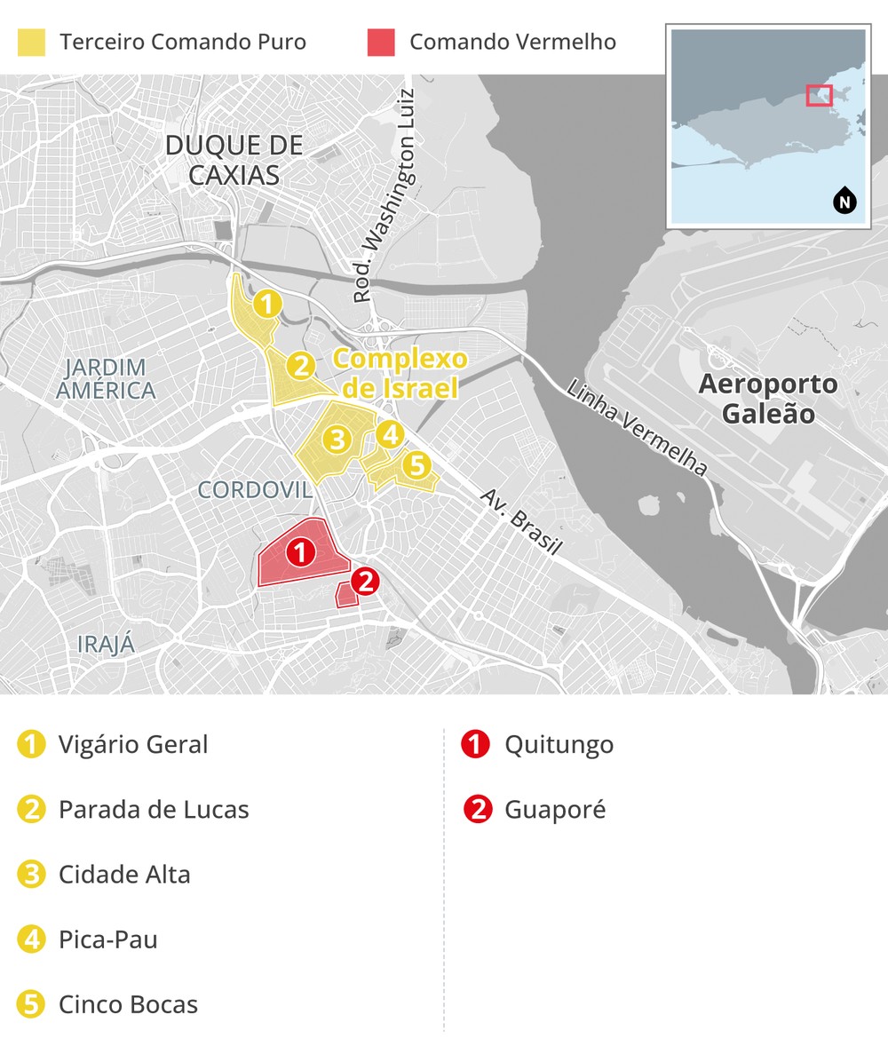 Saiba a diferença entre Complexo de Israel, dominado pelo Peixão, e a ...