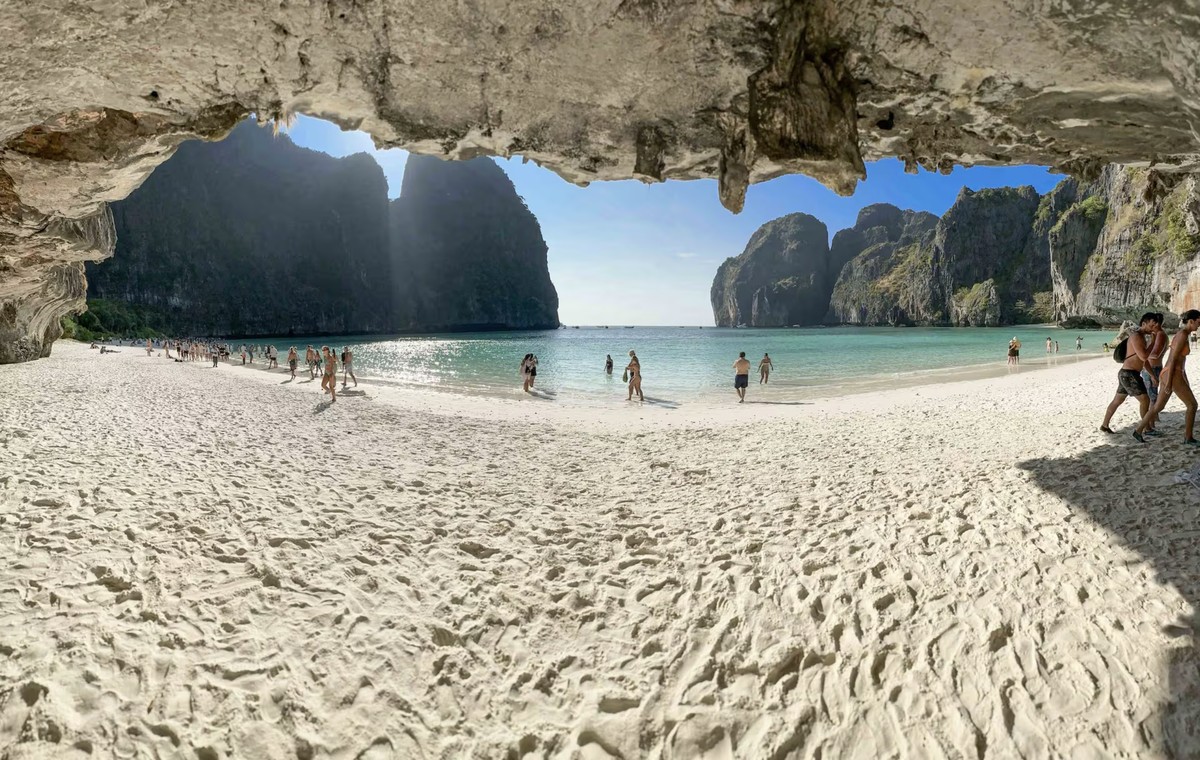 Como a ilha que ficou famosa no filme 'A praia', de Leonardo DiCaprio ...