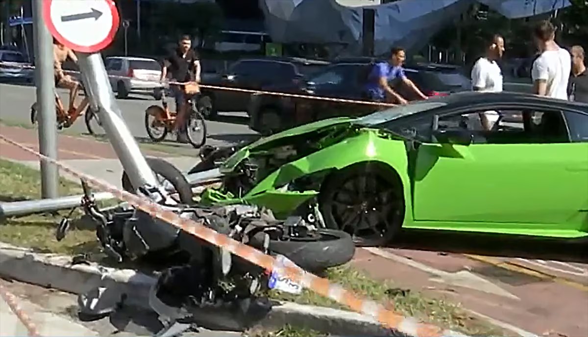 Motorista De Lamborghini Atropela Assaltante Após Roubo De Relógio