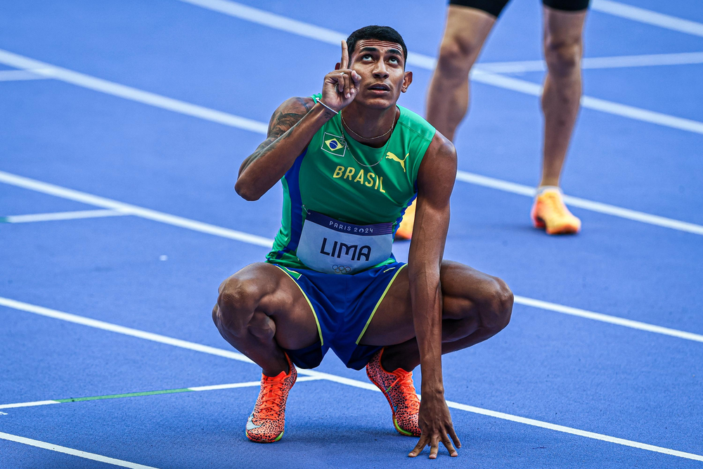 Paris-2024: Alison dos Santos, o Piu, e Matheus Lima se classificam à semifinal dos 400m com ...