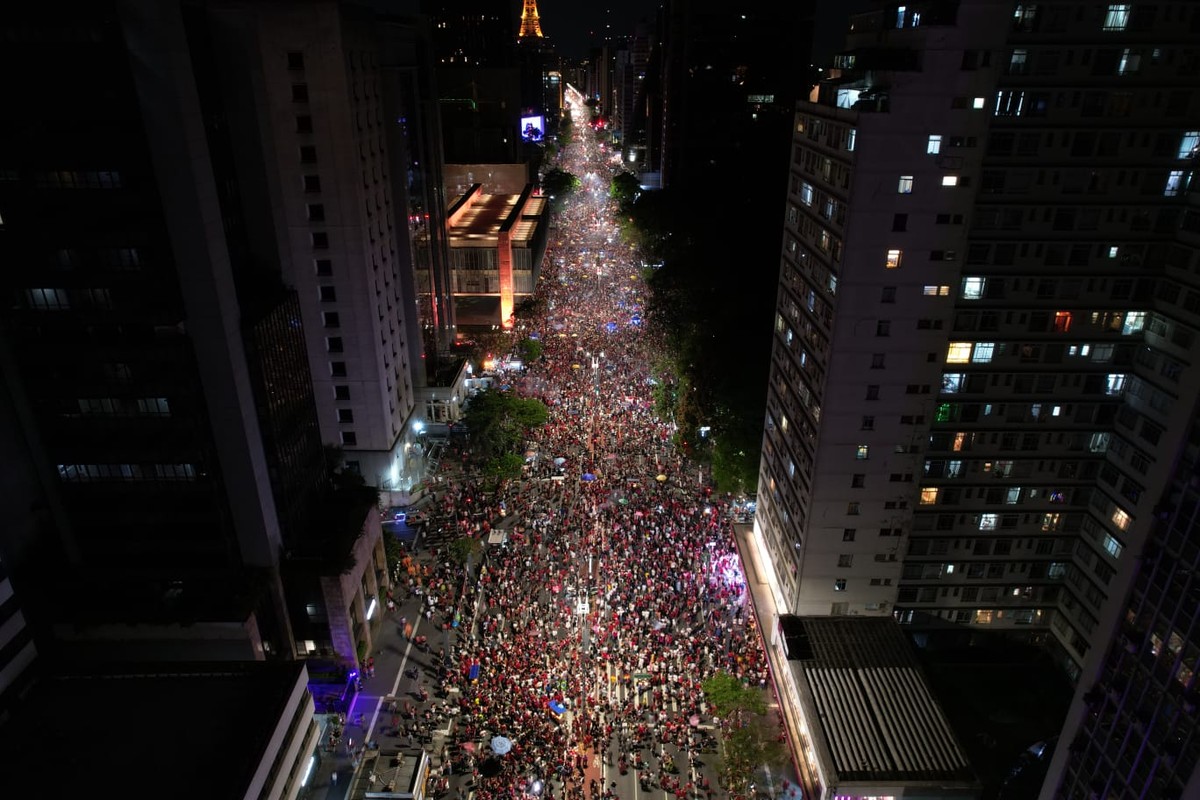 Festa Da Vitória De Lula Na Avenida Paulista Reuniu 58 Mil Pessoas Na