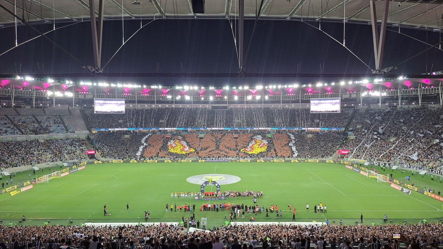 Torcida do Botafogo faz mosaico em movimento inspirado em mascote da ...