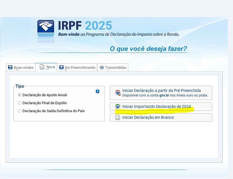 Como importar declaração do Imposto de Renda de 2024 para 2025? Veja ...