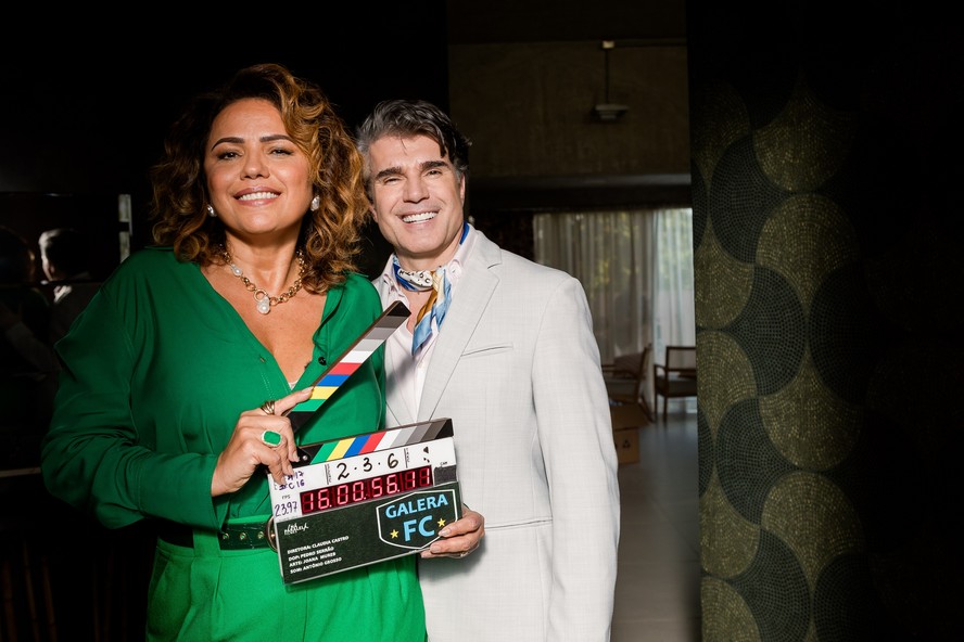 Jarbas Homem de Mello e Dadá Coelho gravam nova temporada de 'Galera FC'