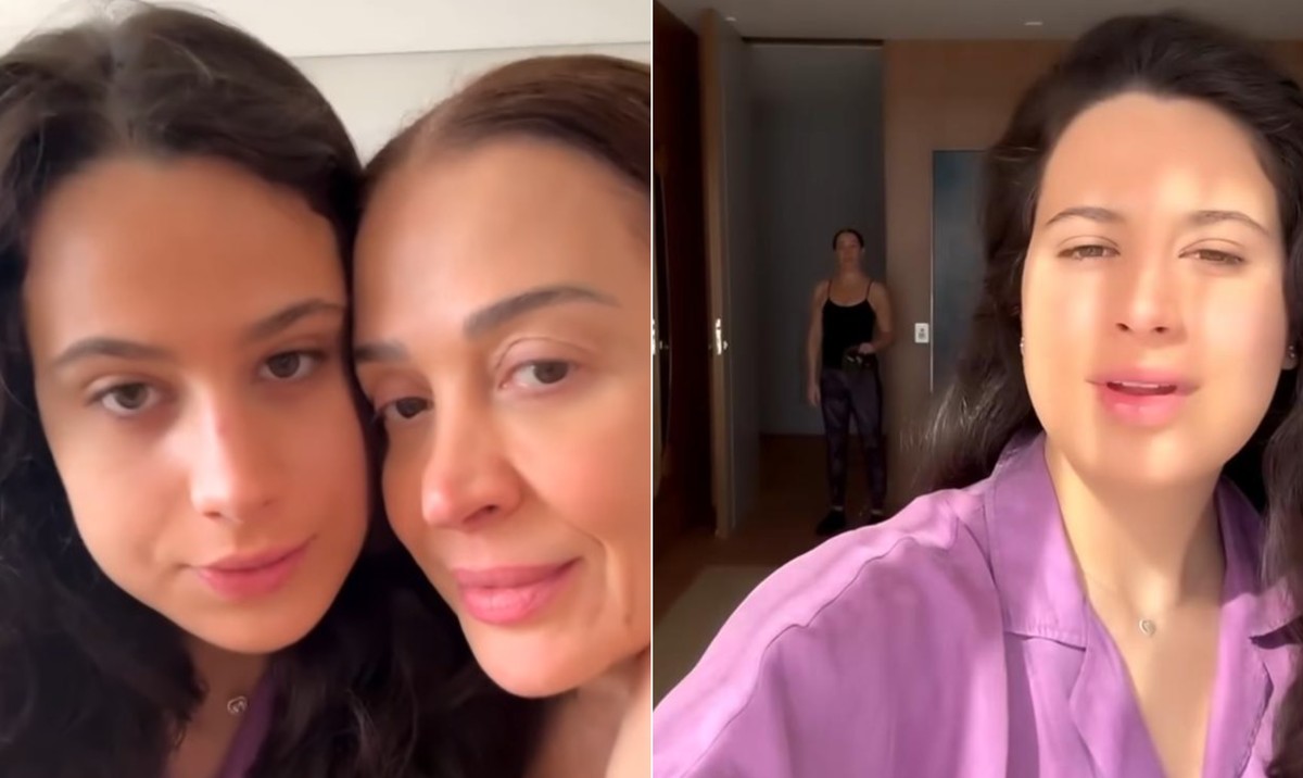 Claudia Raia publica vídeo com a filha, Sophia, e web reage: 'a voz da mãe'