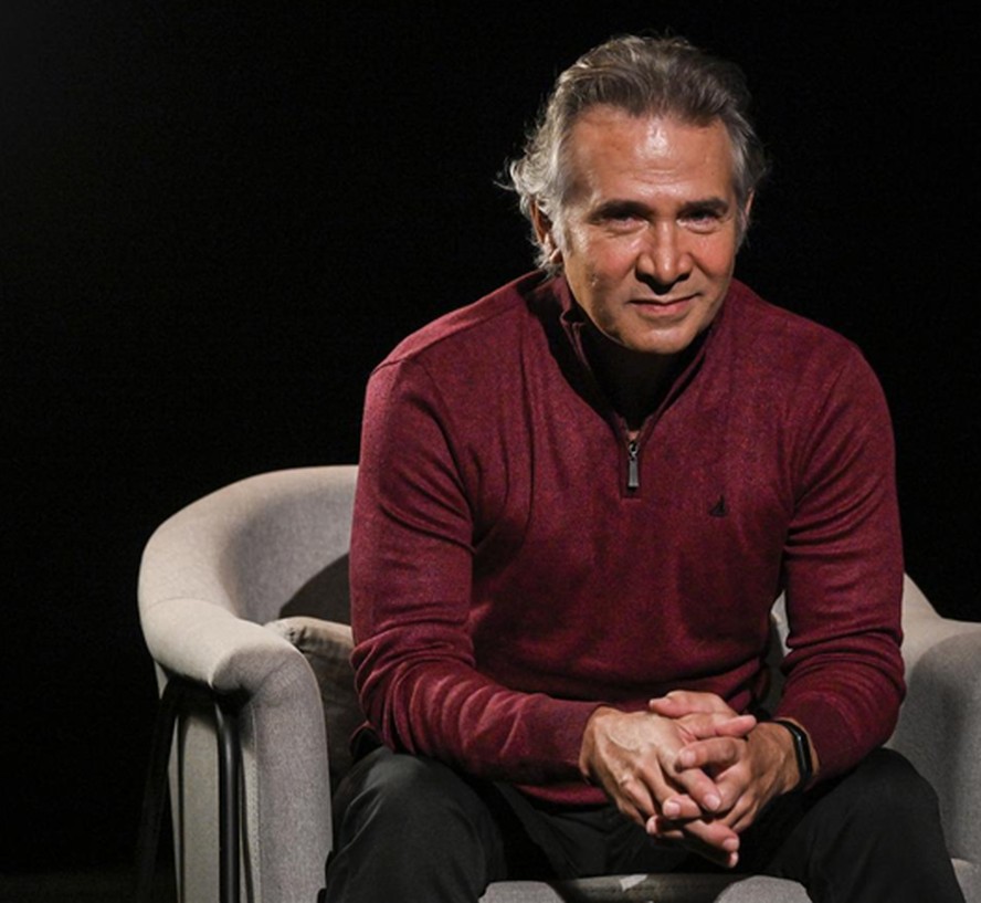 Nelson Freitas grava programa para a BandNews