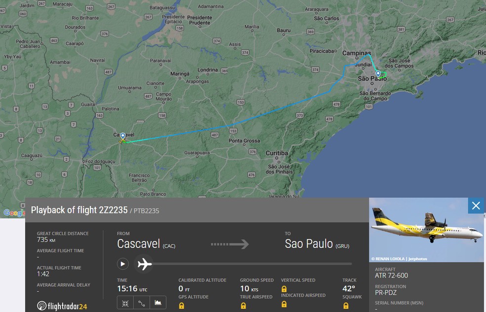 Voepass retoma operação de rota aérea de avião que caiu em Vinhedo (SP)