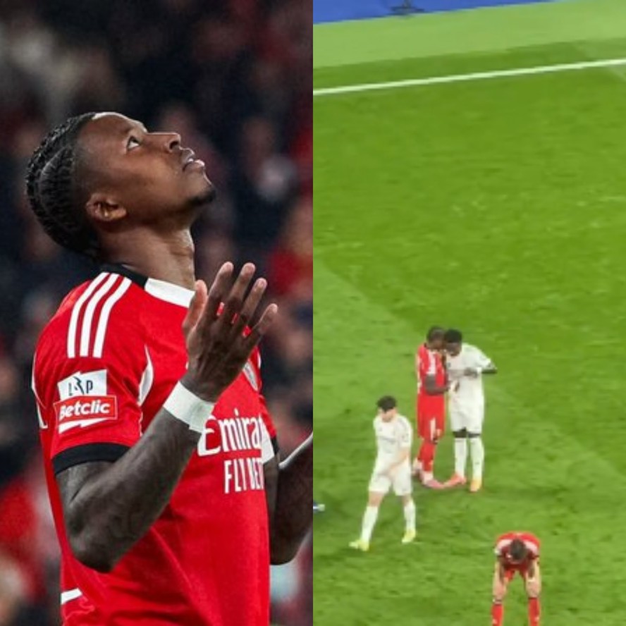 Torcida do Benfica pede saída de lateral após solicitar camisa de Vini ...