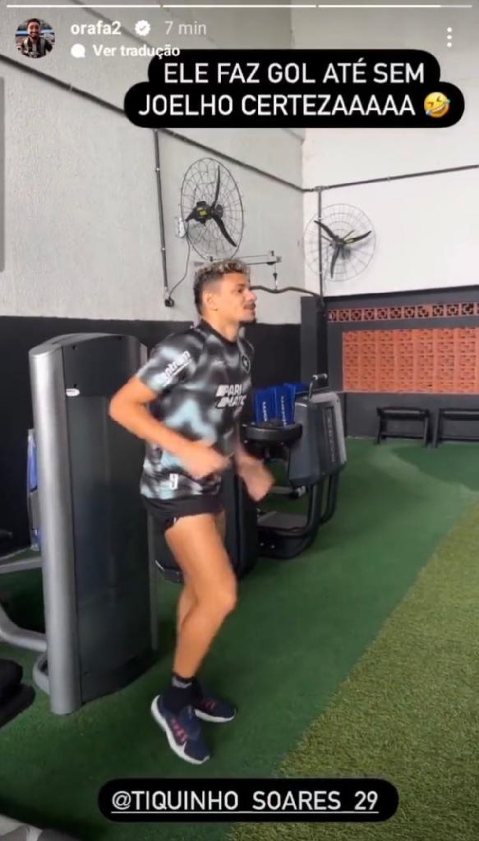 Botafogo: Rafael mostra Tiquinho Soares em tratamento após lesão no ...