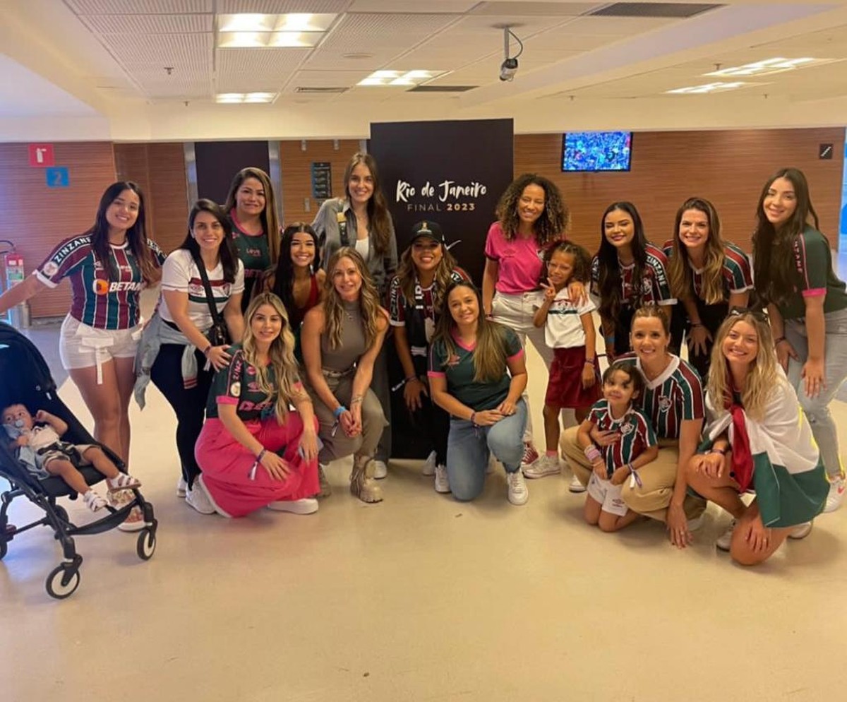 Primeiras-damas do Flu se reúnem no Maracanã: 'mulheres adoradas' diz esposa de Felipe Melo