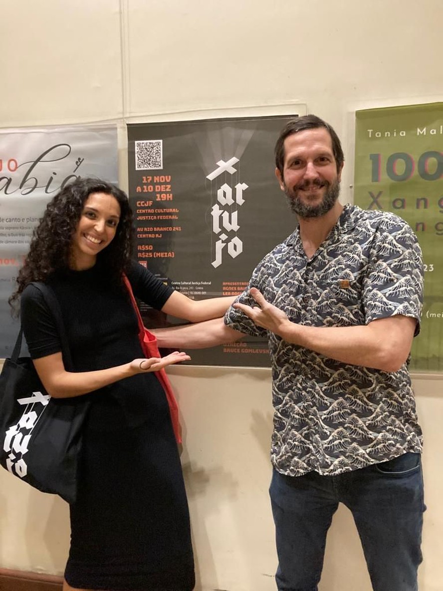 Vladimir Brichta prestigia a filha no teatro