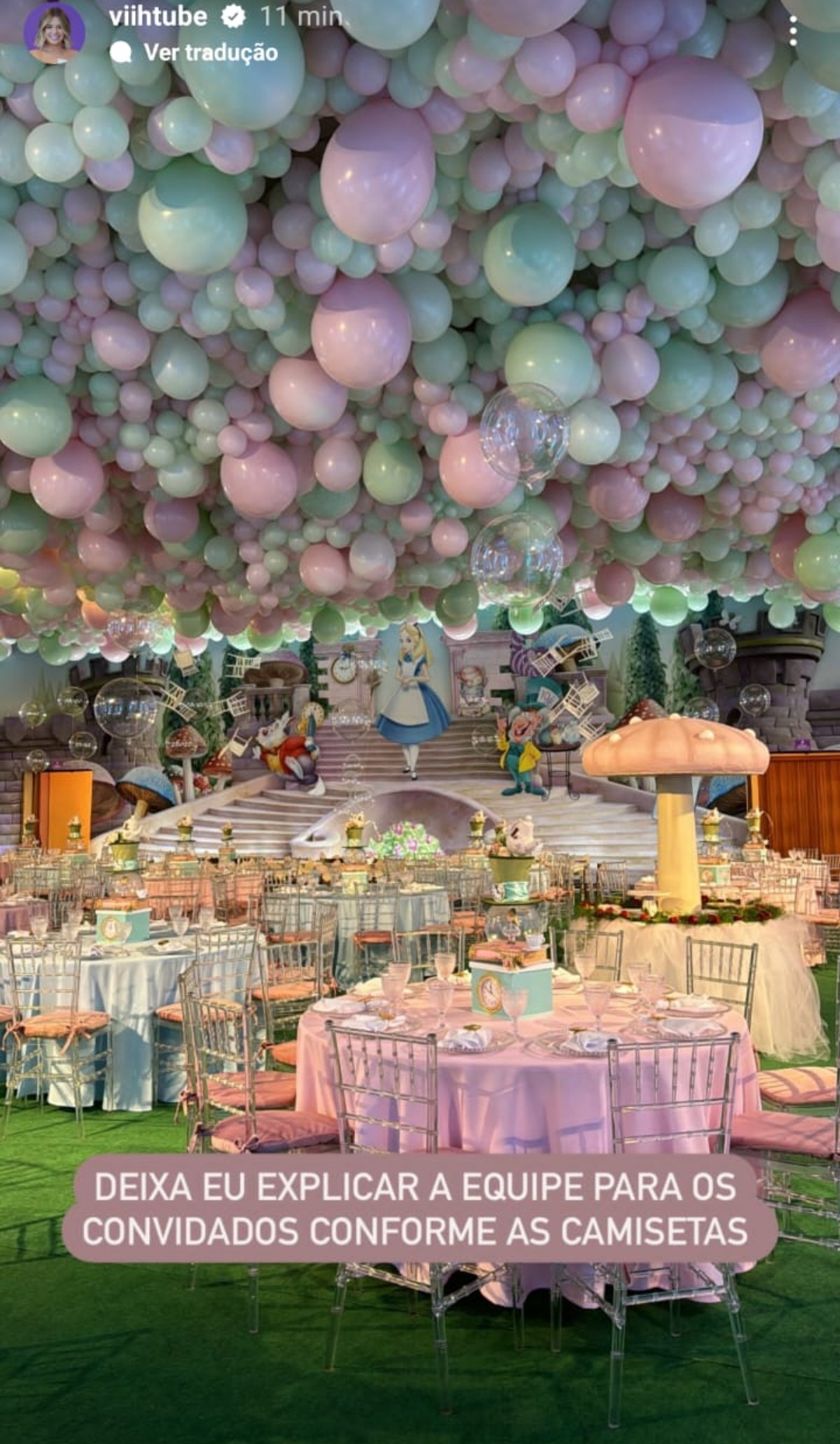 'Mais de R$ 3 milhões': assessora da festa de 1 ano da filha de Viih ...