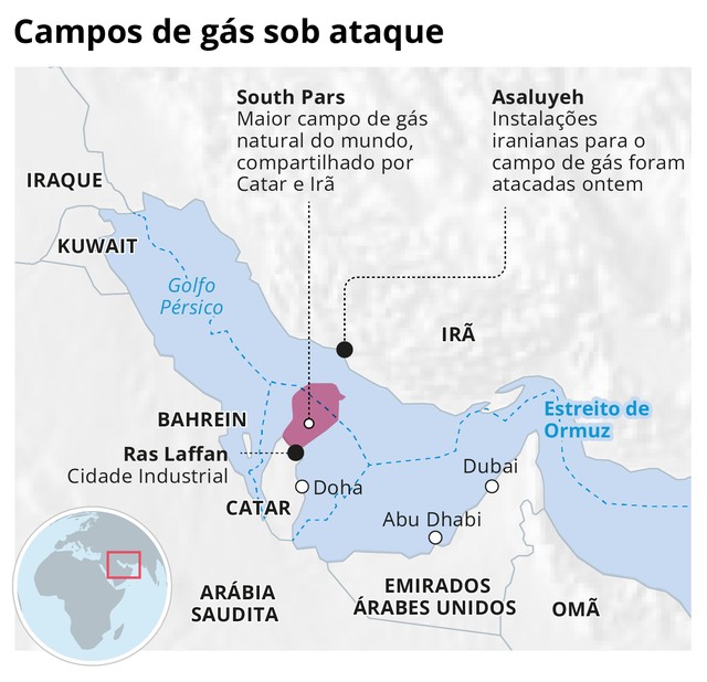 Trump ameaça destruir campos de gás do Irã após ataques contra o Catar ...