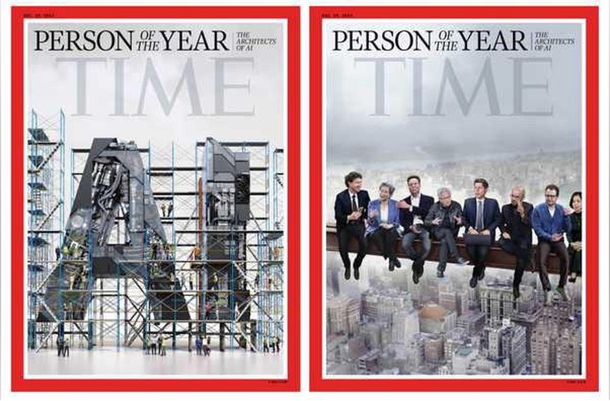 Arquitetos da IA são a personalidade do ano da revista Time