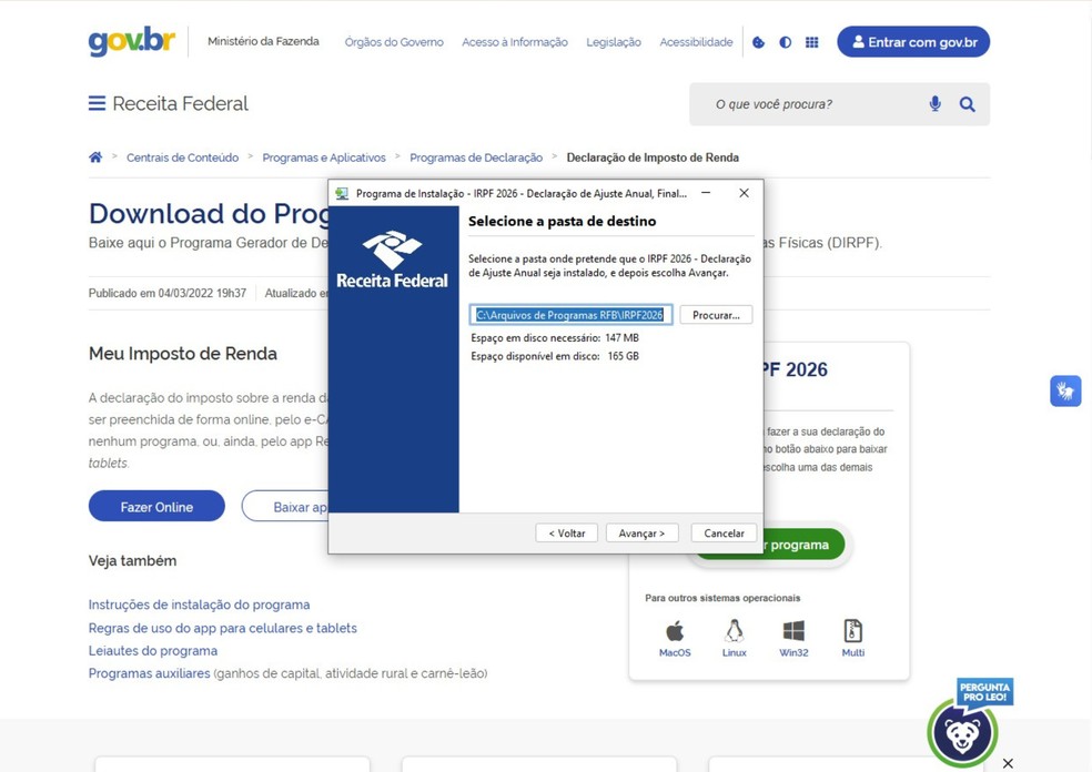Download do IRPF 2026: veja como baixar o programa do Imposto de Renda