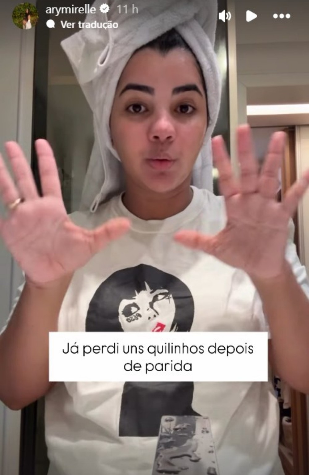 Ary Mirelle mostra rotina pós-parto e revela perda de peso rápida após ...