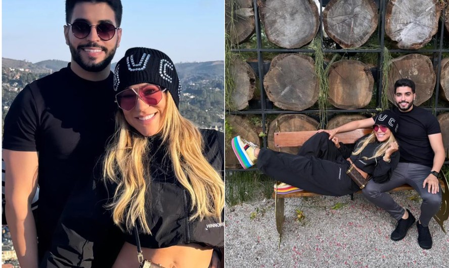 Iran Ângelo, ex do jogador Hulk, curte clima romântico no frio com ...