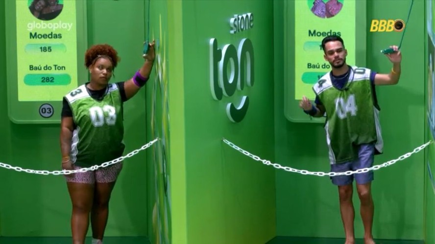 Prova do líder do 'BBB 25': Renata desiste; duas duplas seguem na disputa