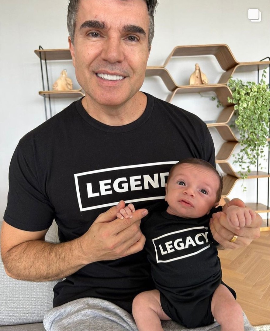 Jarbas Mello posta foto com Luca: 'Legend' e 'legacy'