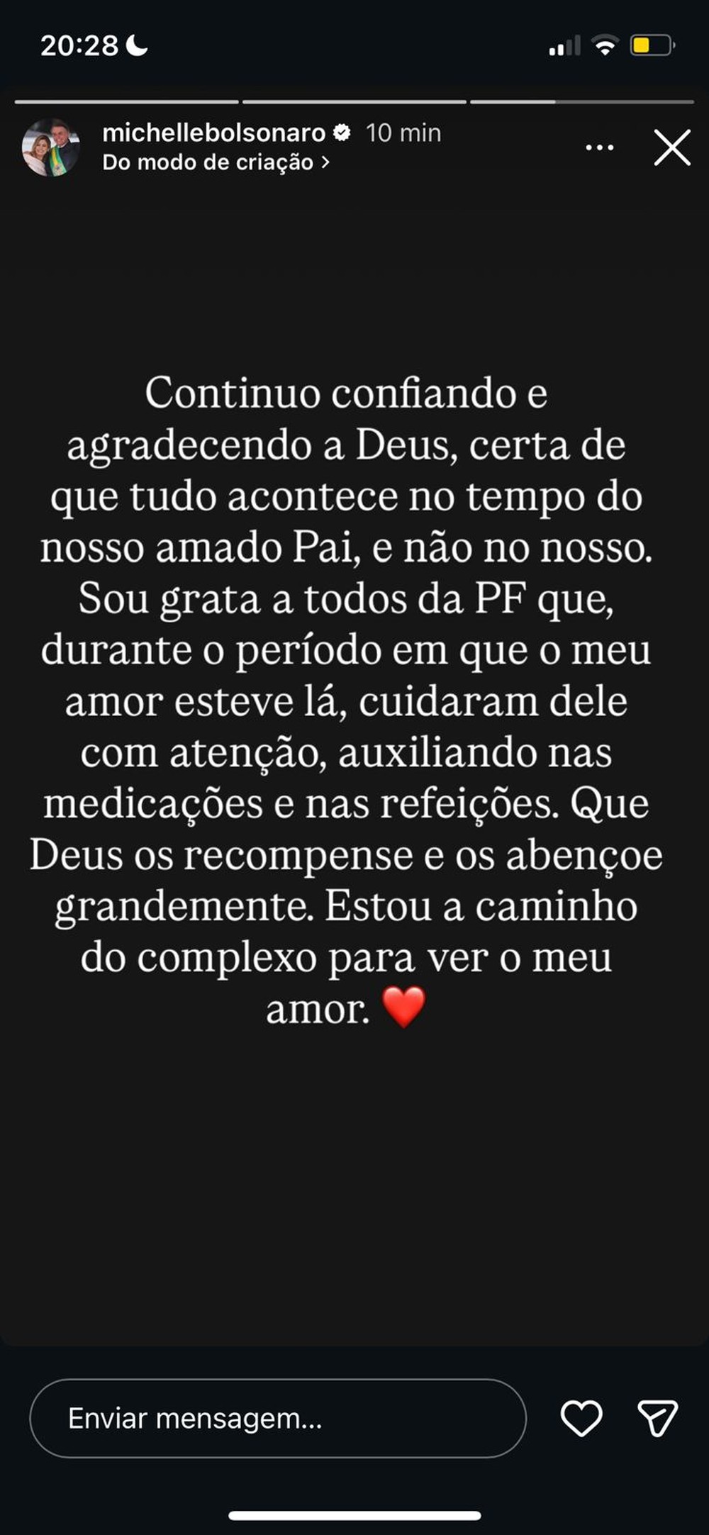 Michelle Bolsonaro agradece à PF após transferência do ex-presidente ...