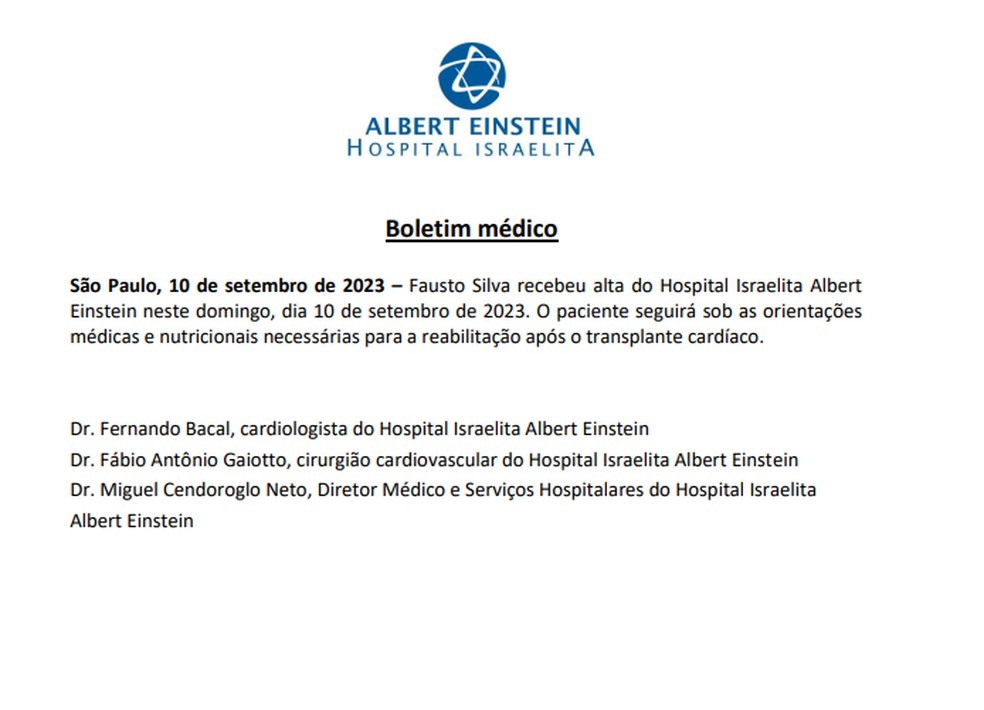 Faustão recebe alta de hospital e grava vídeo em casa após transplante ...