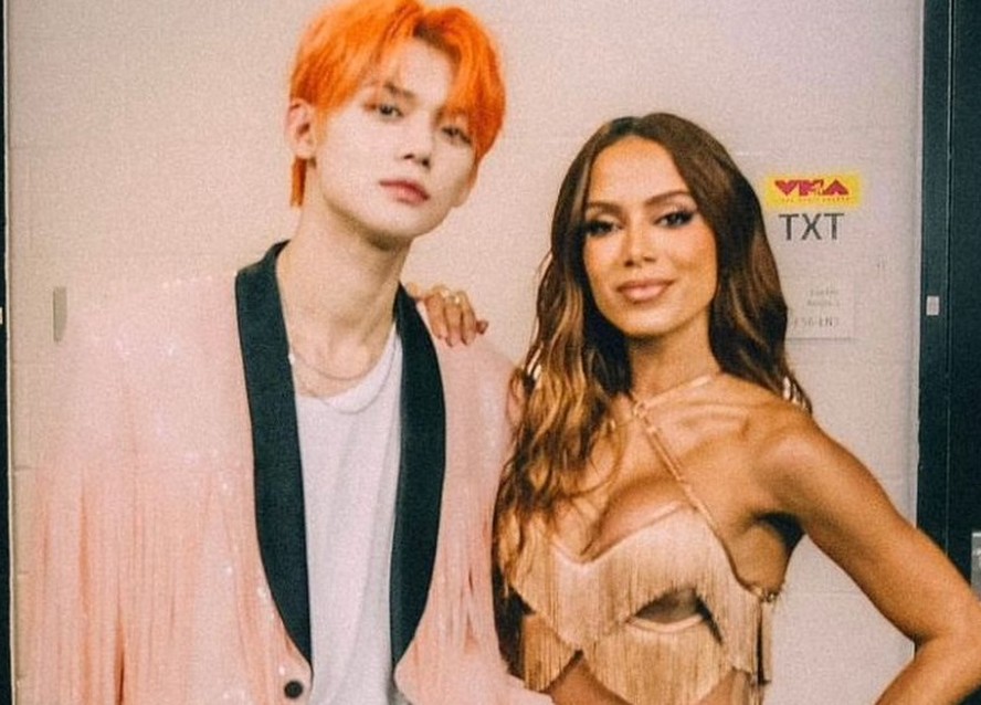 Estrela do K-pop, Yeonjun, do TXT, publica foto ao lado de Anitta