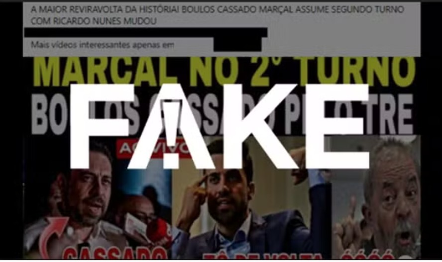 É #FAKE que Boulos foi cassado e Marçal disputará o segundo turno das ...