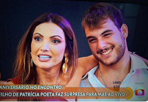 No aniversário de Patrícia Poeta, filho faz surpresa no 'Encontro' e ...