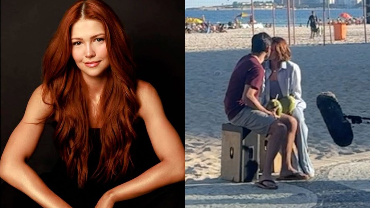 Atriz Letícia Augustin grava com Bruno Gissoni em praia do Leme e cena ...