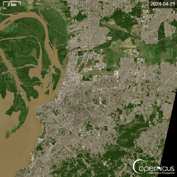 Imagens De Satélite Mostram Cheia Histórica Dos Rios Do Rio Grande Do