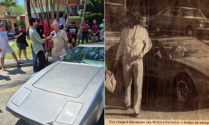 Zico reencontra seu carro esportivo Miura da década de 1970 restaurado ...