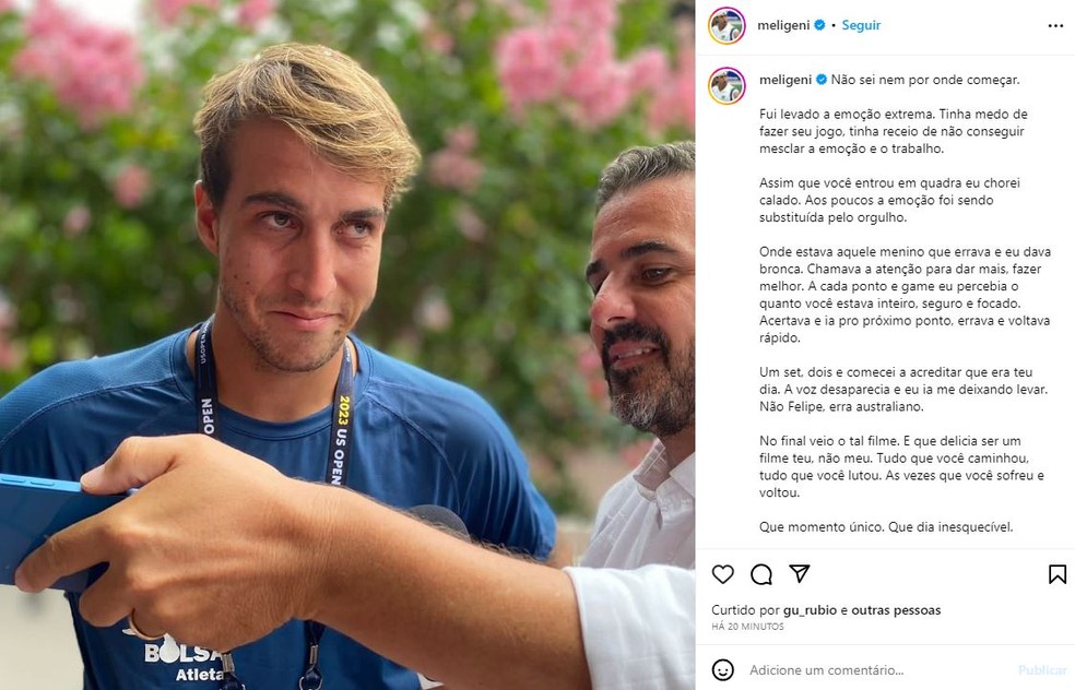 Fernando Meligeni revela nervosismo ao comentar vitória do sobrinho ...