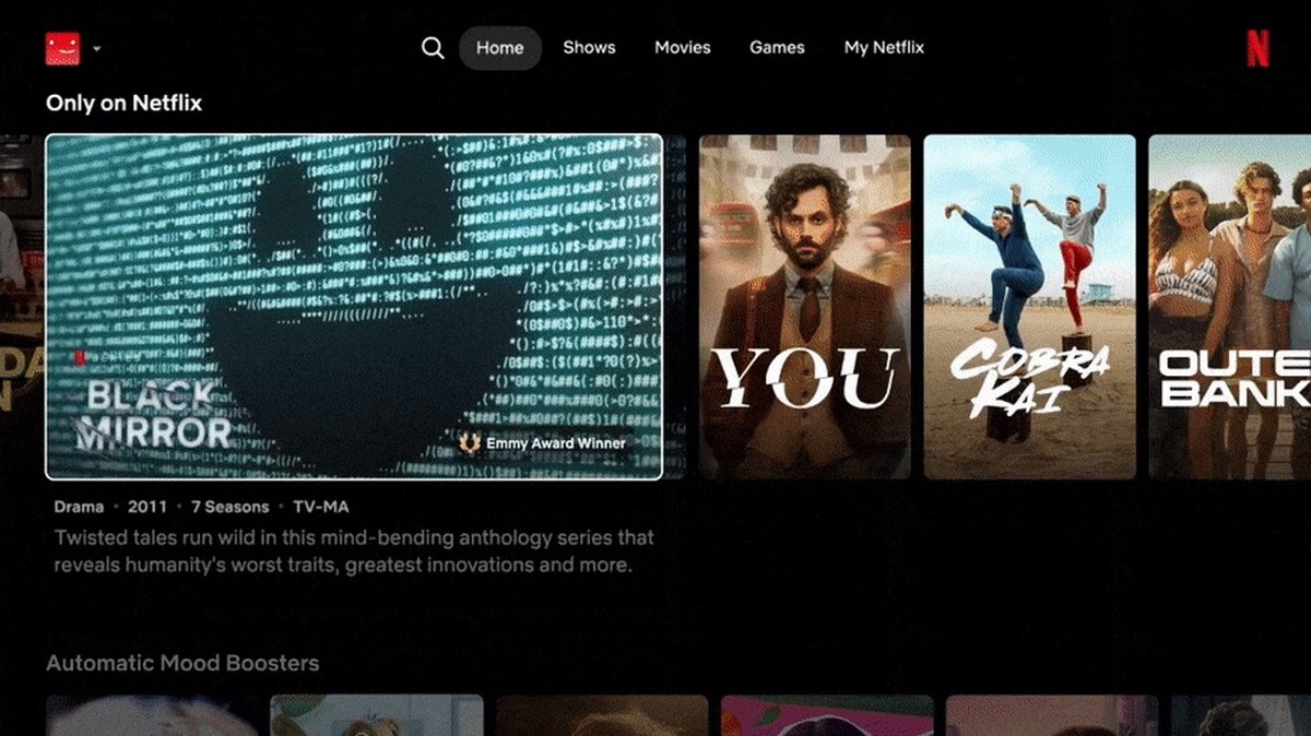 Netflix anuncia nova interface de aplicativo e IA para refinar sugestões